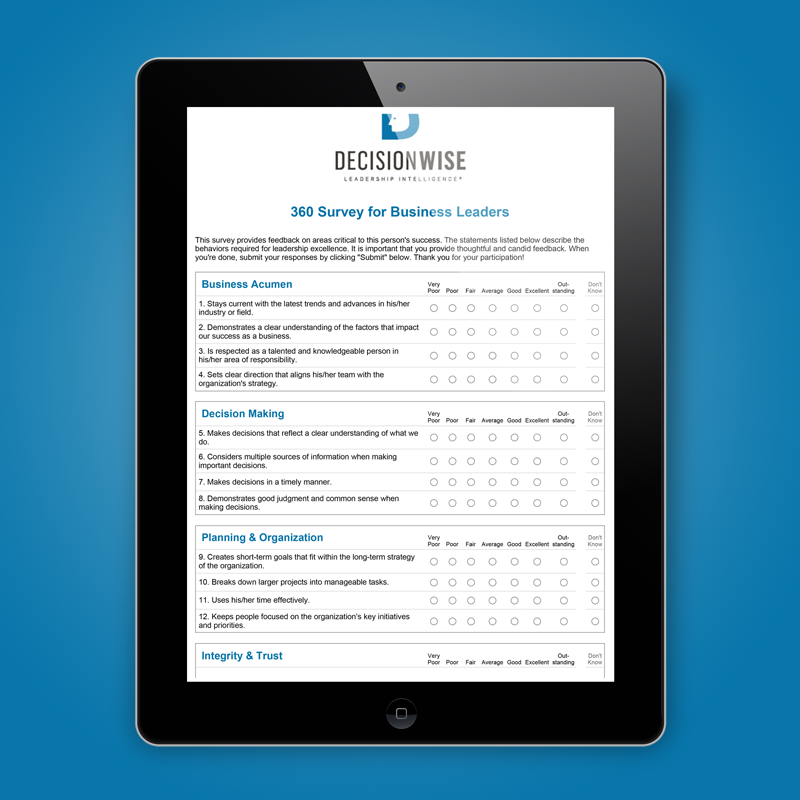 360 Degree Feedback Survey | Success Programme